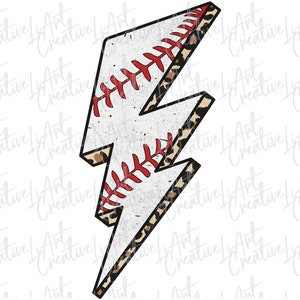 Baseball Lightning Bolt Png, Baseball Png Sublimation Design - Etsy