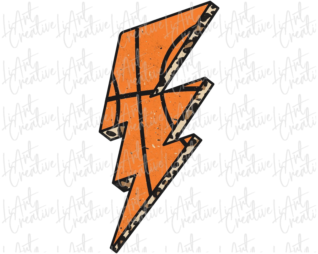 Basketball Lightning Bolt Png, Basketball Png Sublimation Design - Etsy
