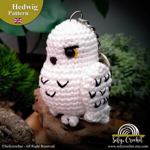 Hedwig Keychain Crochet Pattern (PDF) - Etsy