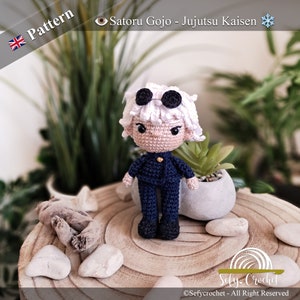 Satoru Gojo - Jujutsu Kaisen - Amigurumi Crochet Pattern - PDF ...