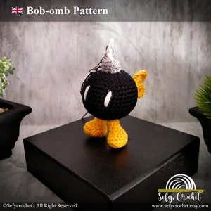 Bob-omb Keychain - Super Mario Bros - Amigurumi Crochet Pattern - PDF ...