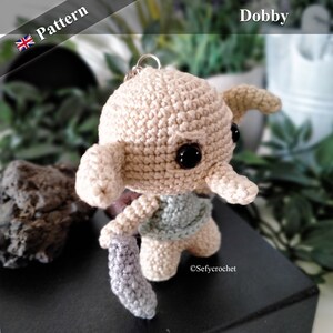 Baby Dobby Keychain Amigurumi Crochet Pattern PDF File English - Etsy