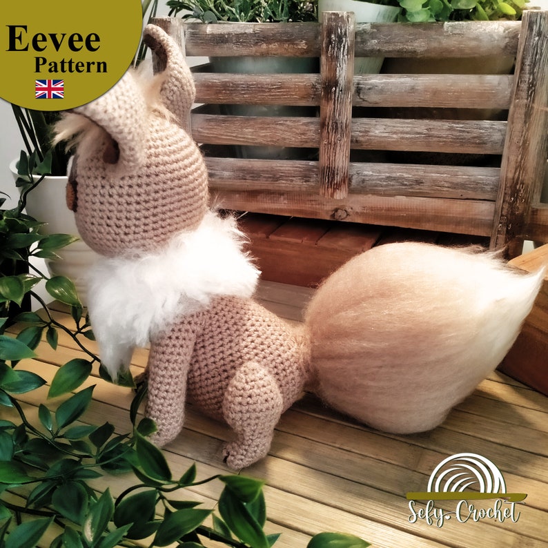 Eevee Pokémon Amigurumi Crochet Pattern PDF File English - Etsy