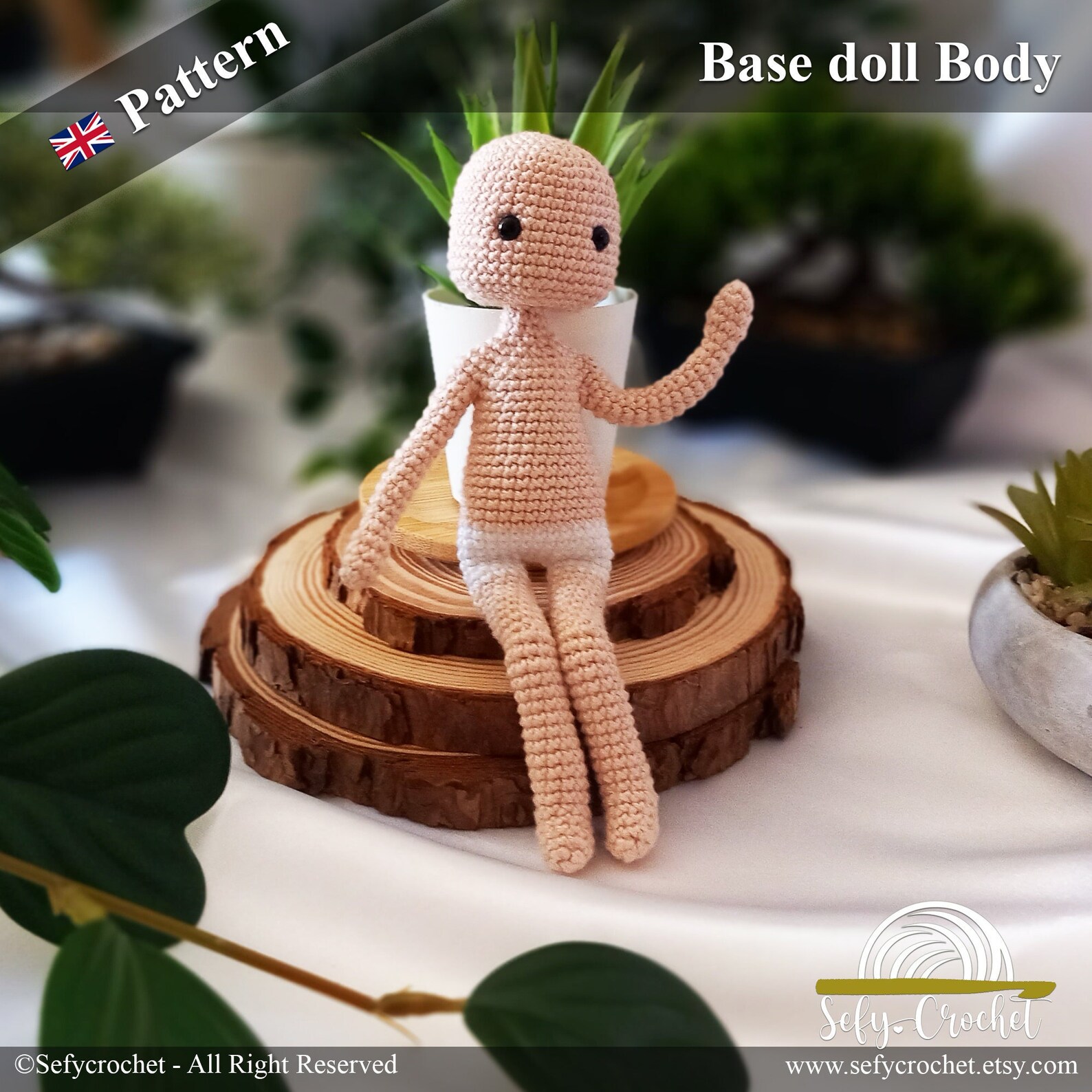 Base Doll Crochet Pattern: Articulated Body With Removable Head - Etsy