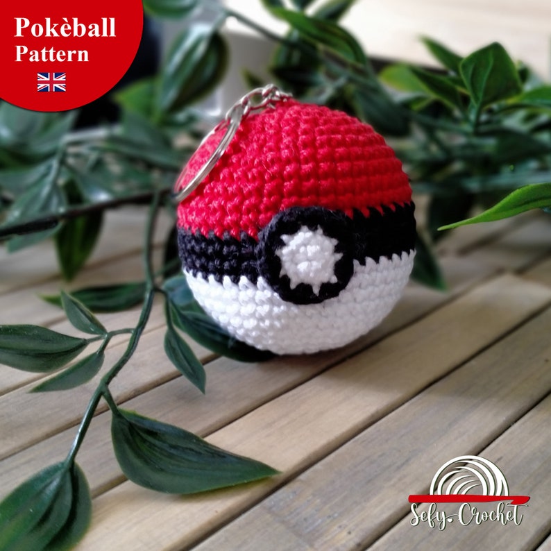 Pokéball Keychain Pokémon Amigurumi Crochet Pattern PDF - Etsy