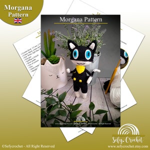 Morgana - Persona 5 - Amigurumi Crochet Pattern - PDF - English ...