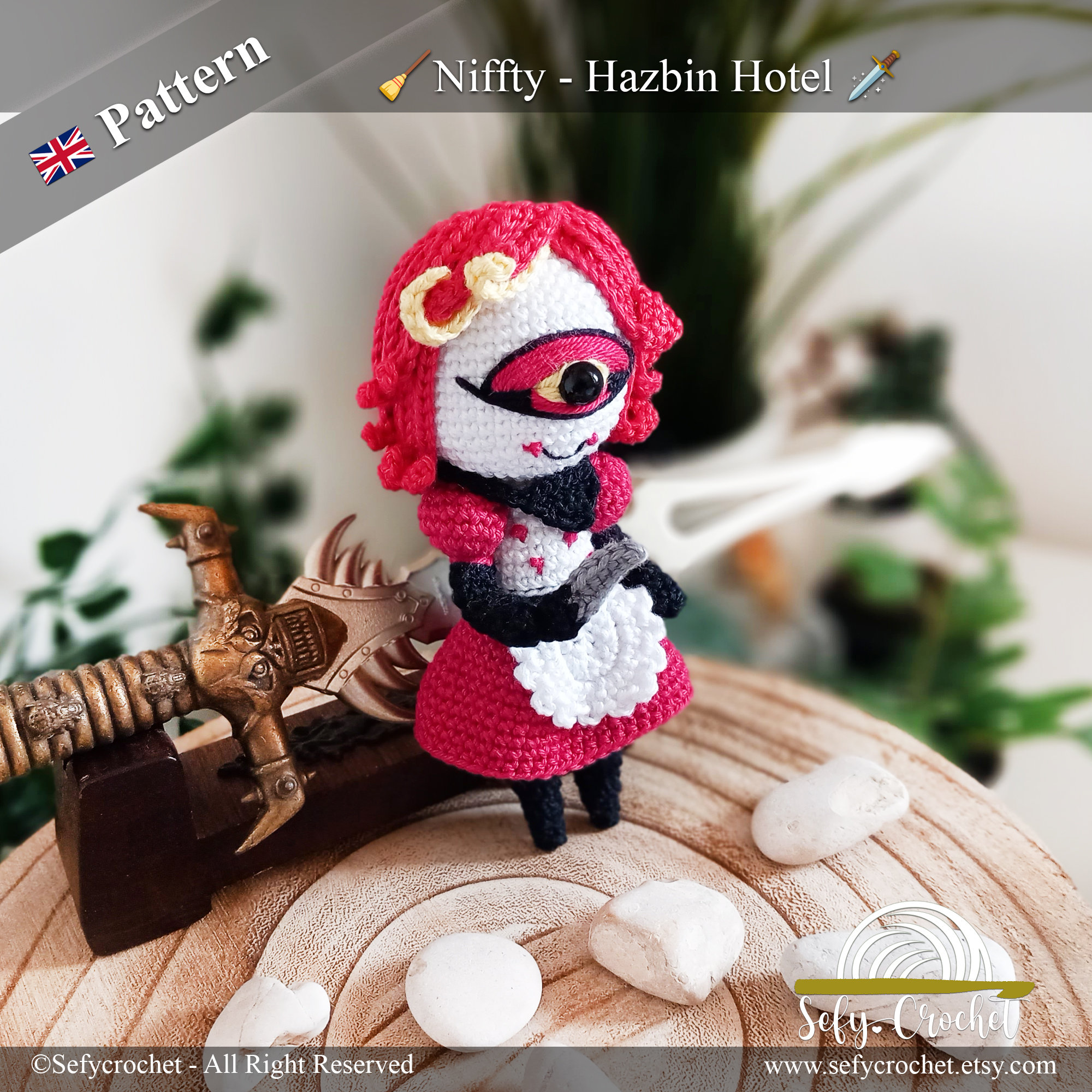 Niffty Crochet Pattern: Hazbin Hotel Inspired (PDF) - Etsy