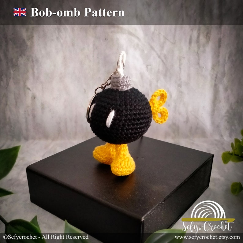 Bob-omb Keychain Super Mario Bros Amigurumi Crochet - Etsy