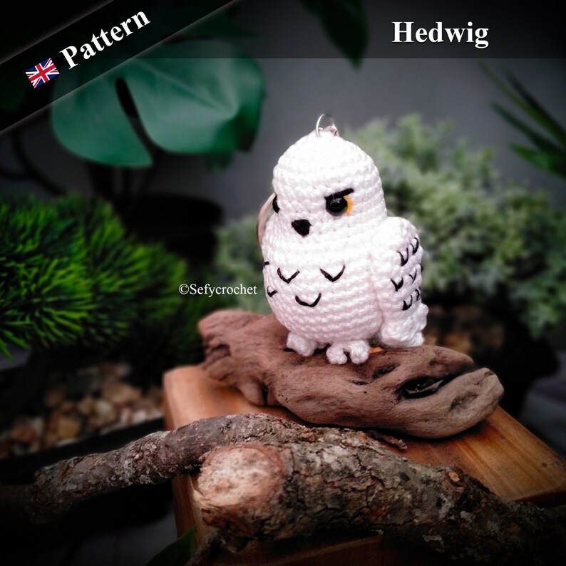Hedwig Keychain Crochet Pattern (PDF) - Etsy