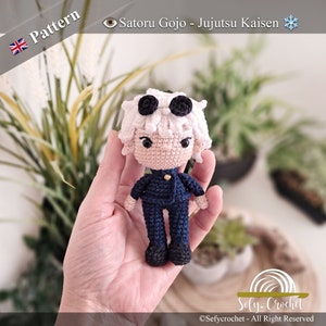 Satoru Gojo Crochet Pattern: Jujutsu Kaisen Inspired (PDF) - Etsy