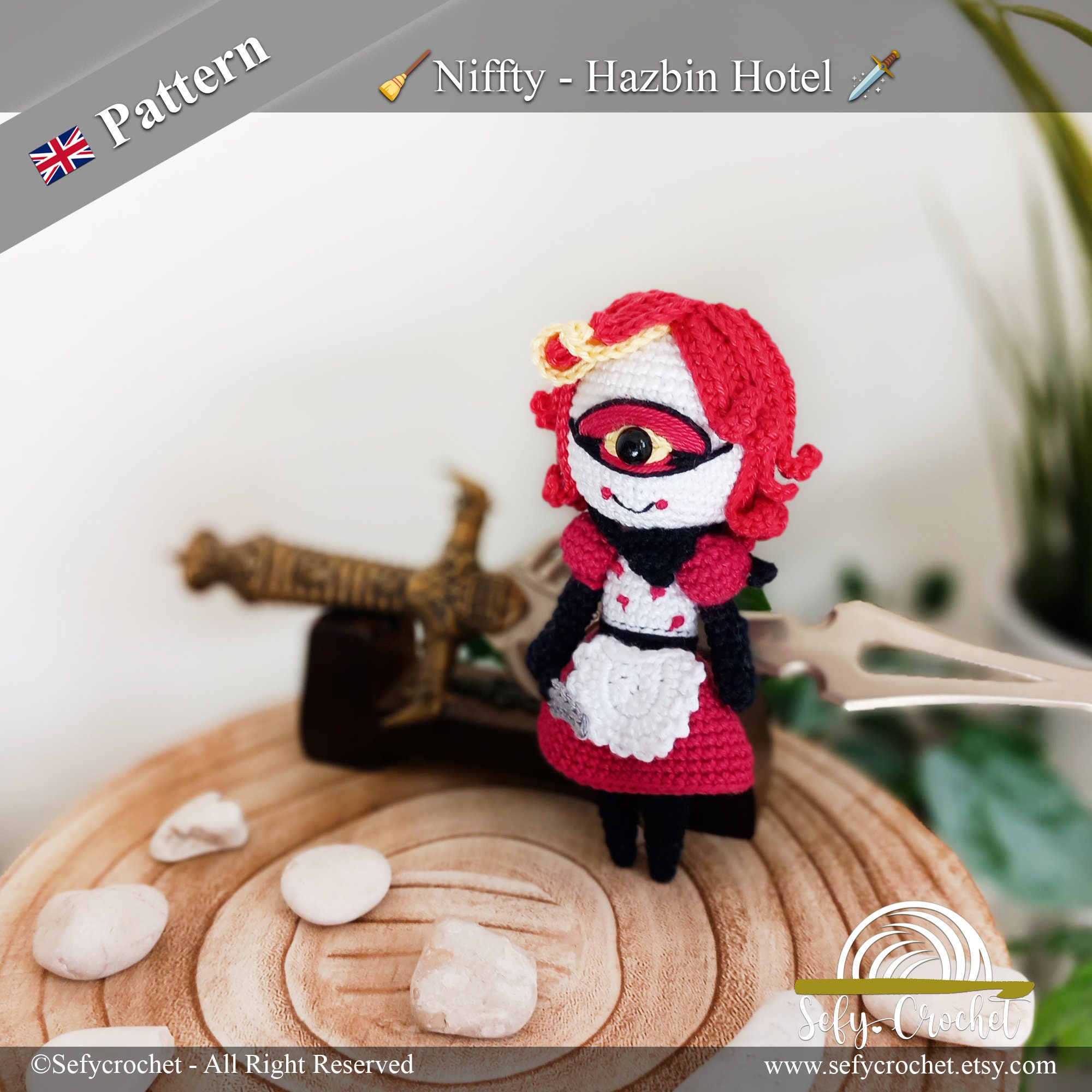Niffty Crochet Pattern: Hazbin Hotel Inspired (PDF) - Etsy