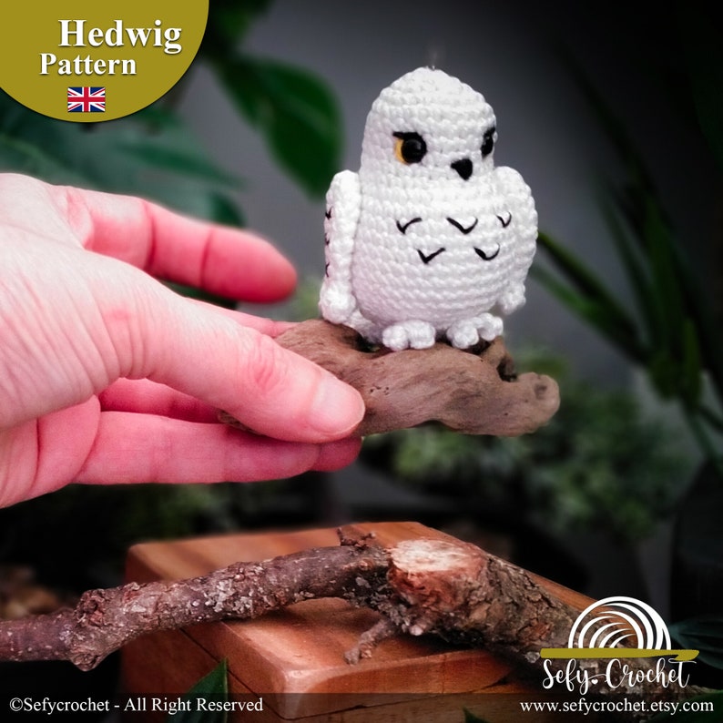 Hedwig Keychain Crochet Pattern (PDF) - Etsy
