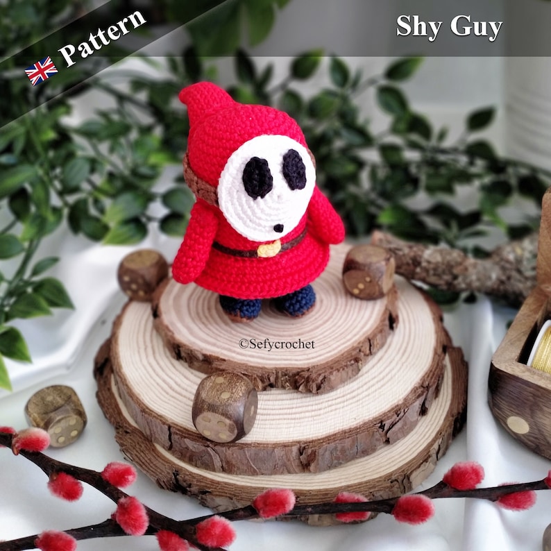 Shy Guy Super Mario Bros Amigurumi Crochet Pattern PDF - Etsy
