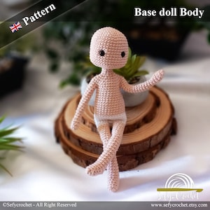 Base Doll Crochet Pattern: Articulated Body With Removable Head - Etsy