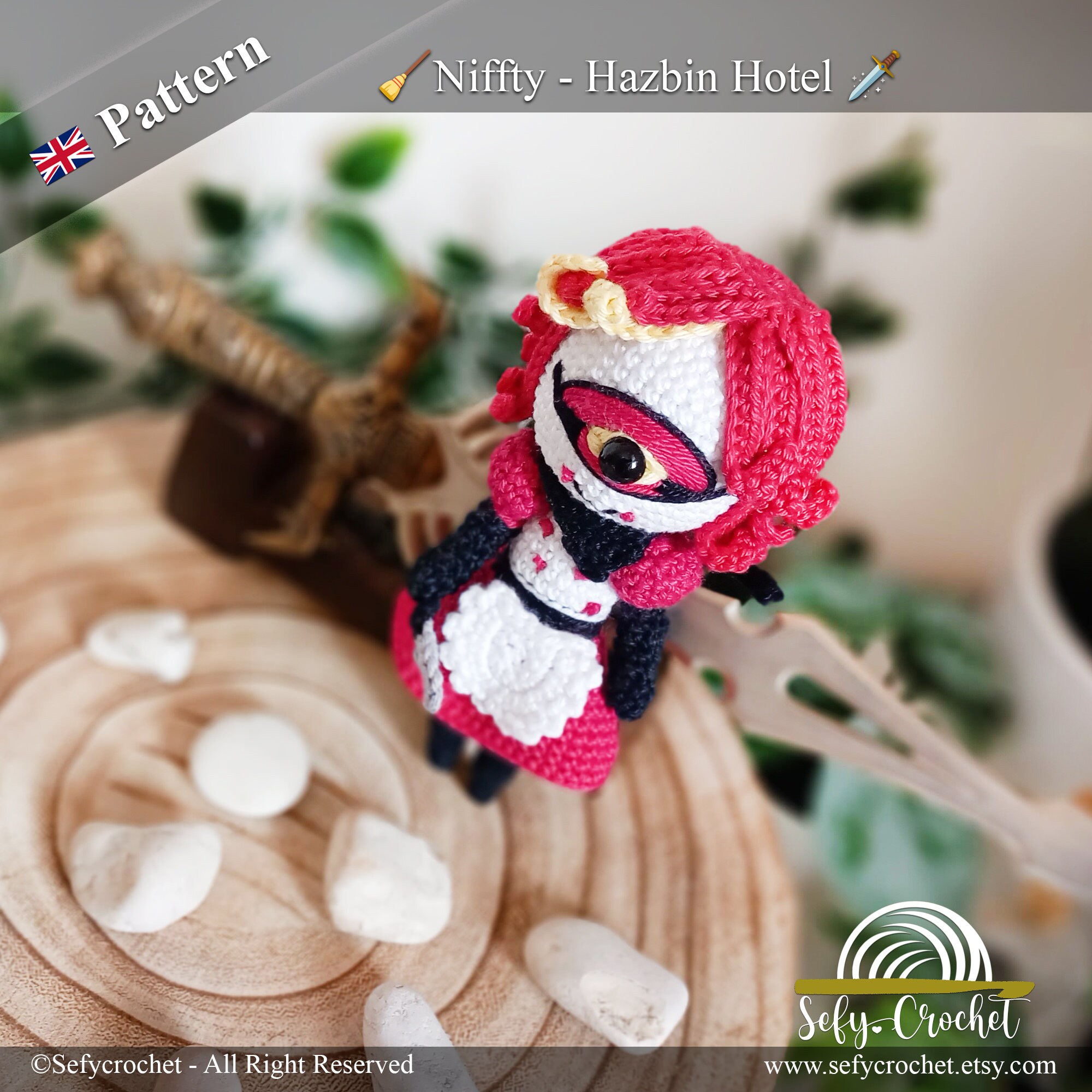 Niffty Crochet Pattern: Hazbin Hotel Inspired (PDF) - Etsy