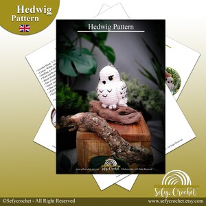 Hedwig Keychain Crochet Pattern (PDF) - Etsy