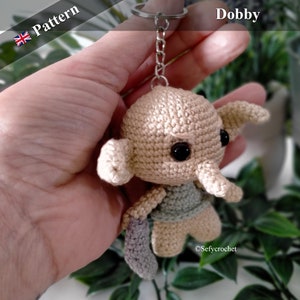 Baby Dobby Keychain - Amigurumi Crochet Pattern - PDF File English - Etsy