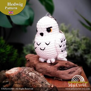 Hedwig Keychain Crochet Pattern (PDF) - Etsy