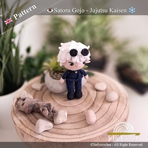 Satoru Gojo - Jujutsu Kaisen - Amigurumi Crochet Pattern - PDF ...