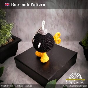 Bob-omb Keychain - Super Mario Bros - Amigurumi Crochet Pattern - PDF ...
