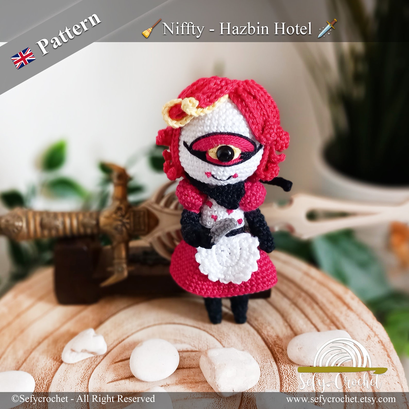 Niffty Crochet Pattern: Hazbin Hotel Inspired (PDF) - Etsy