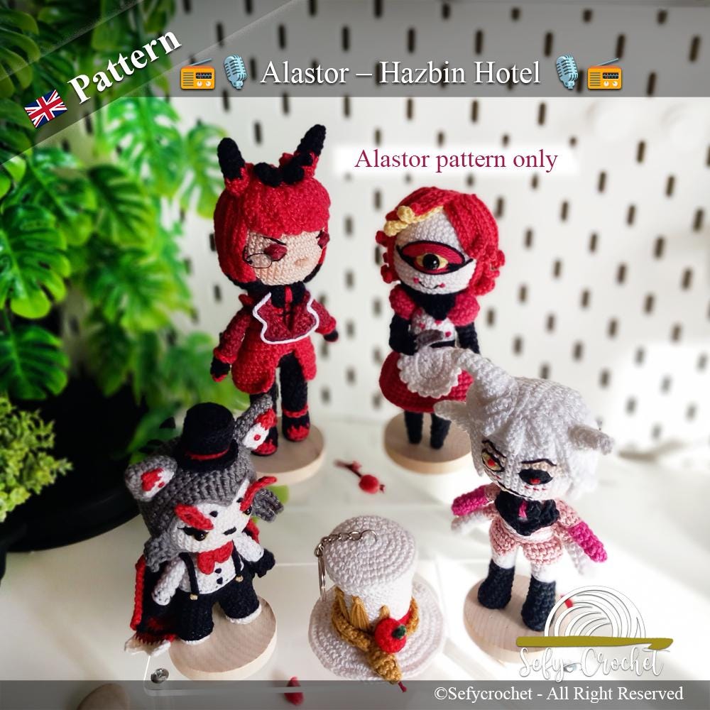 Alastor Crochet Pattern: Hazbin Hotel Inspired (PDF) - Etsy