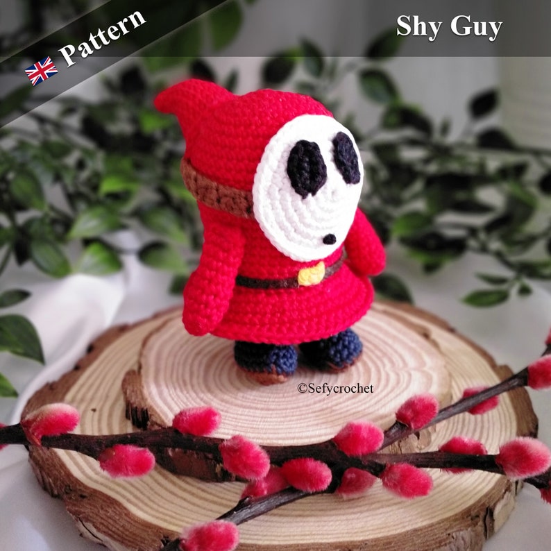 Shy Guy Super Mario Bros Amigurumi Crochet Pattern PDF - Etsy
