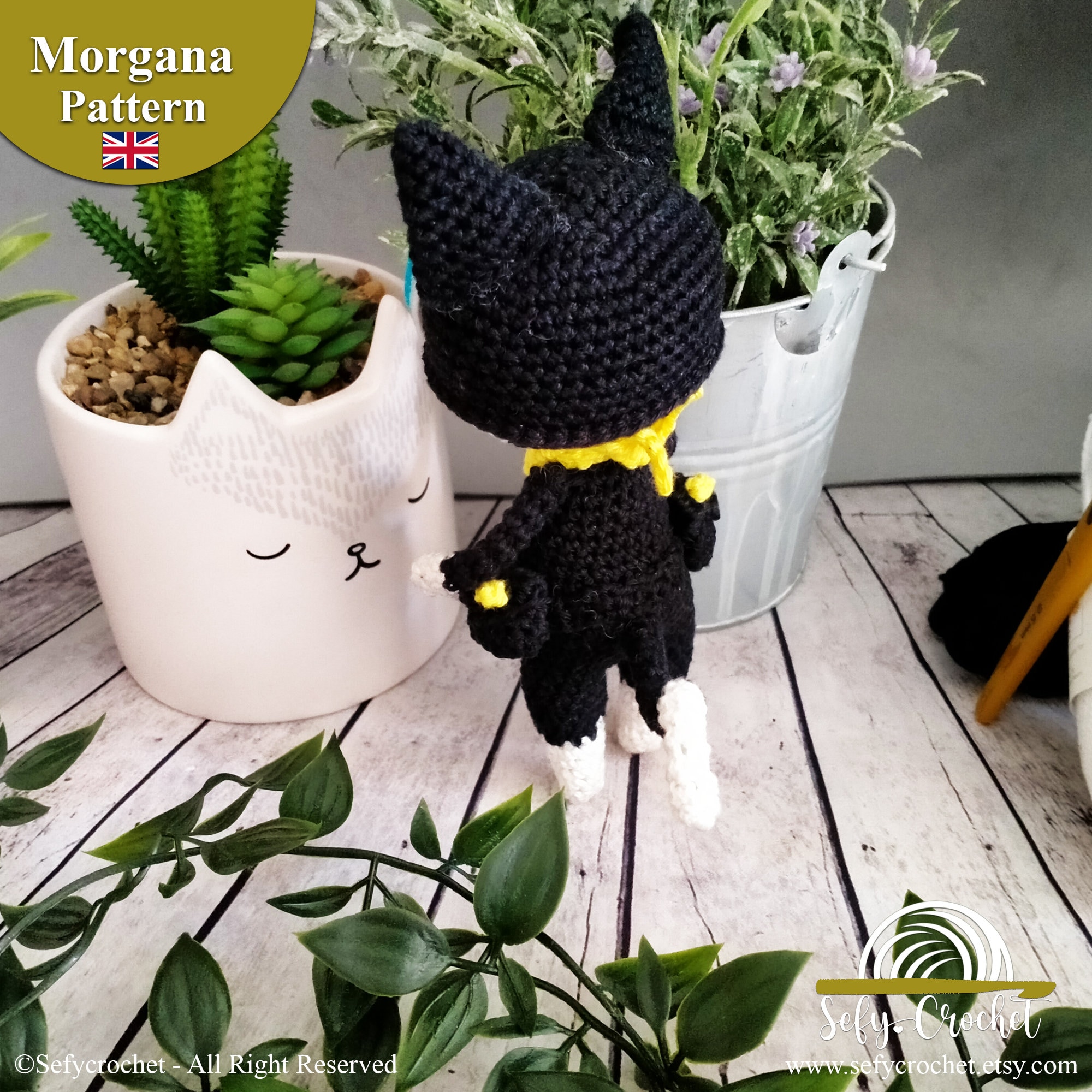 Morgana Crochet Pattern: Persona 5 Inspired (PDF) - Etsy