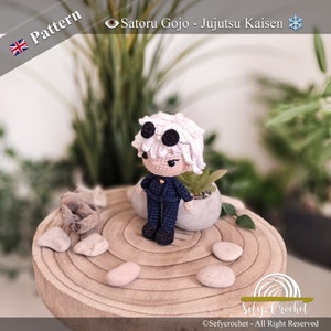 Satoru Gojo - Jujutsu Kaisen - Amigurumi Crochet Pattern - PDF ...