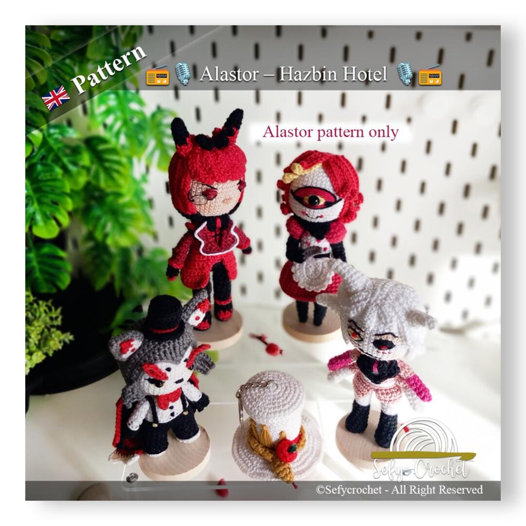 Alastor Crochet Pattern: Hazbin Hotel Inspired (PDF) - Etsy New Zealand