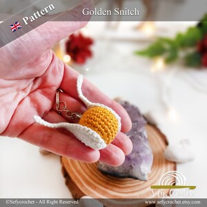 Golden Snitch Keychain- Amigurumi Crochet Pattern - PDF - Instructions ...