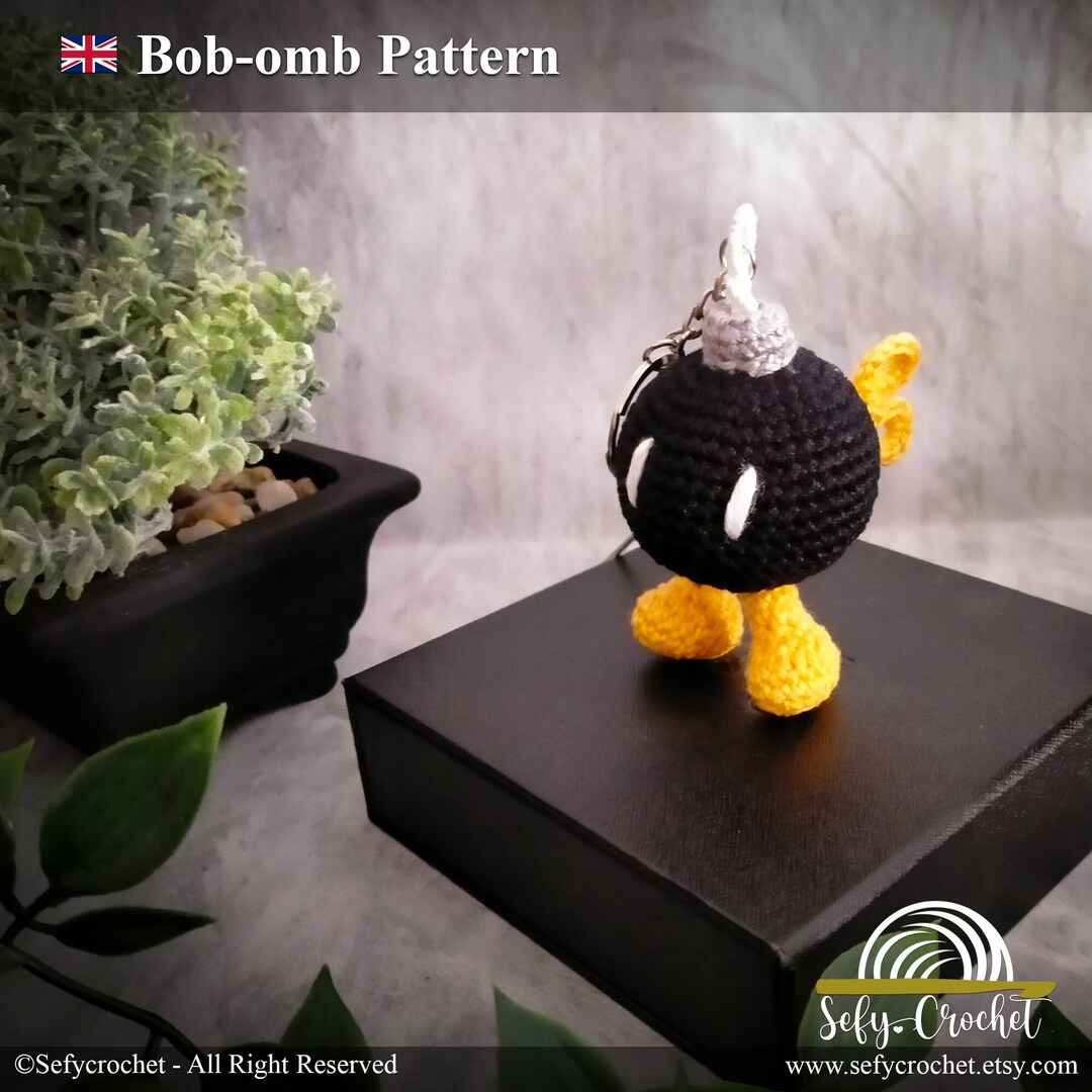 Bob-omb Keychain Super Mario Bros Amigurumi Crochet - Etsy