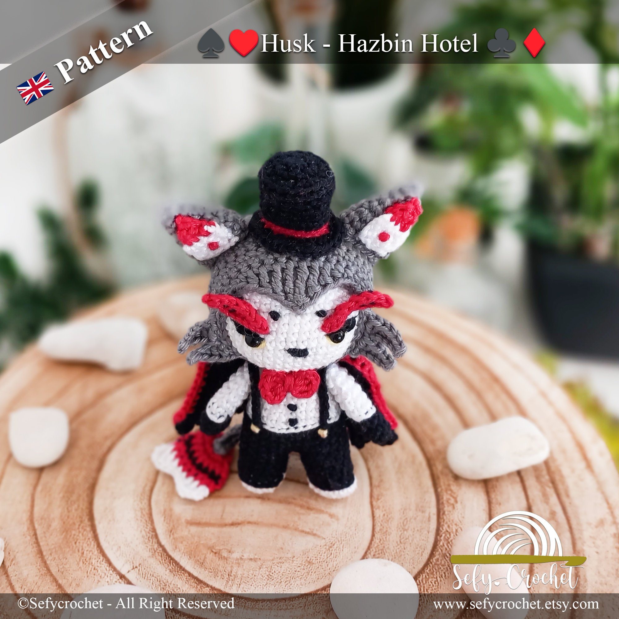 Husk Crochet Pattern: Hazbin Hotel Inspired (PDF) - Etsy