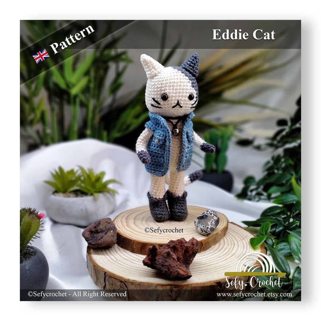 Eddie Cat Amigurumi Crochet Pattern PDF English Instructions - Etsy