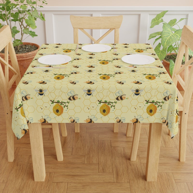 Handmade Bee Tablecloth - Etsy