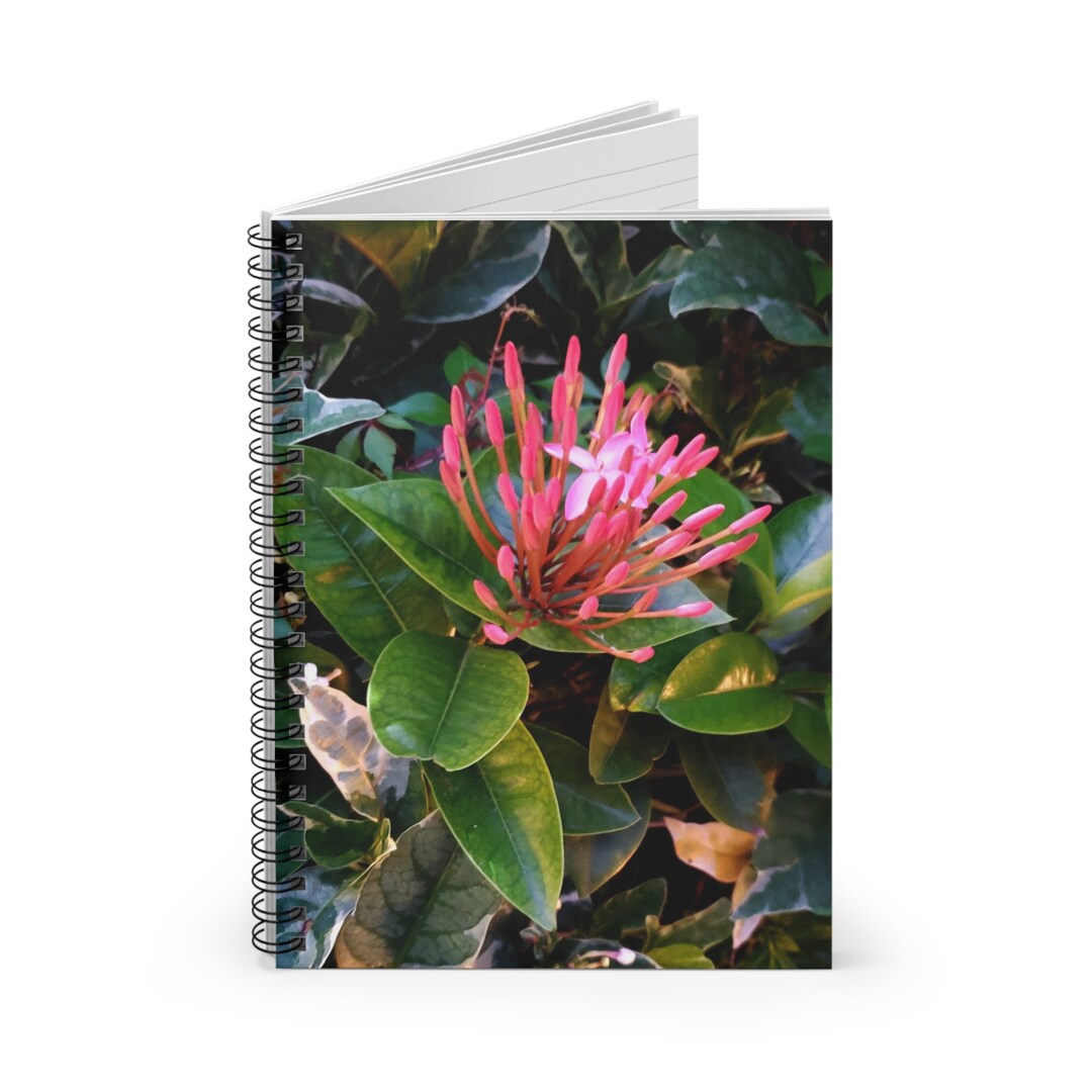 Tropical Flower Spiral Notebook - Etsy
