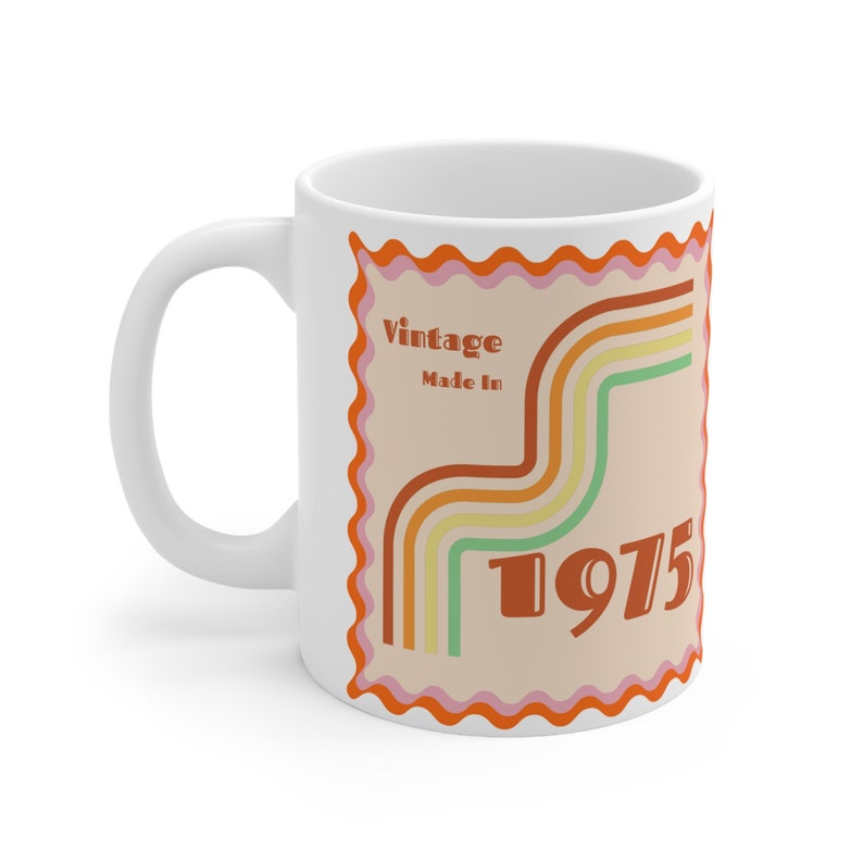 1970s Personalized Year of Birth Retro Ceramic Mug 11oz - Etsy