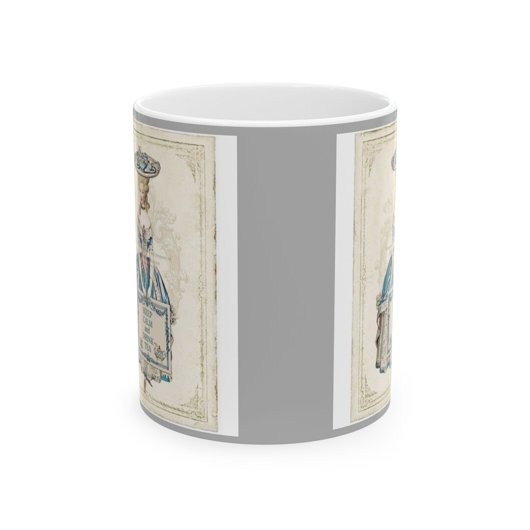 Vintage Tea Time Victorian Ceramic Mug, 11oz - Etsy
