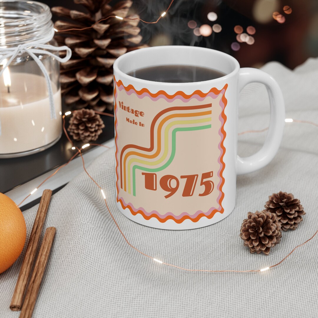 1970s Personalized Year of Birth Retro Ceramic Mug 11oz - Etsy