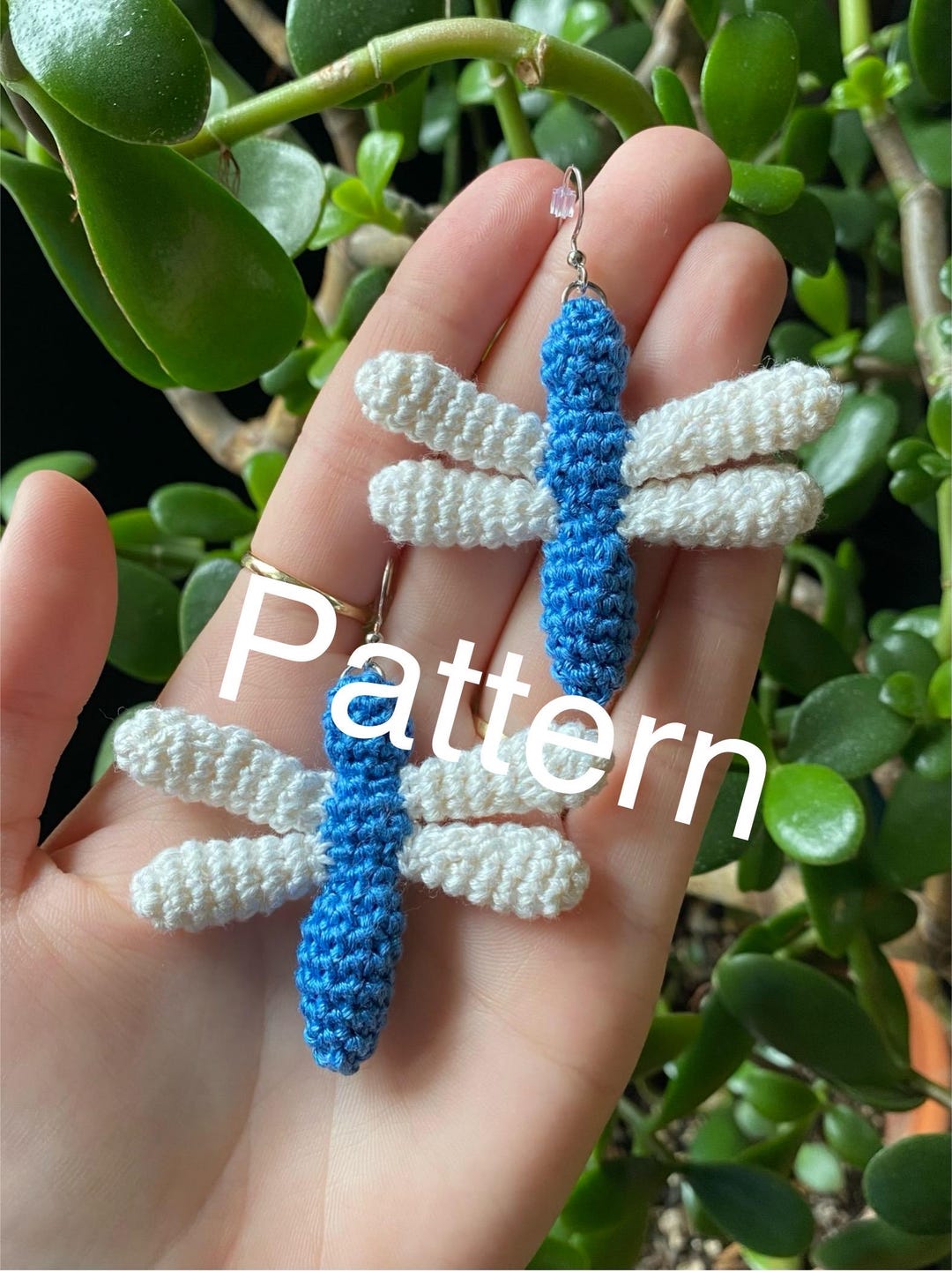Instant Download - Crochet Dragonfly Earrings Pattern PDF, Inspired by ...