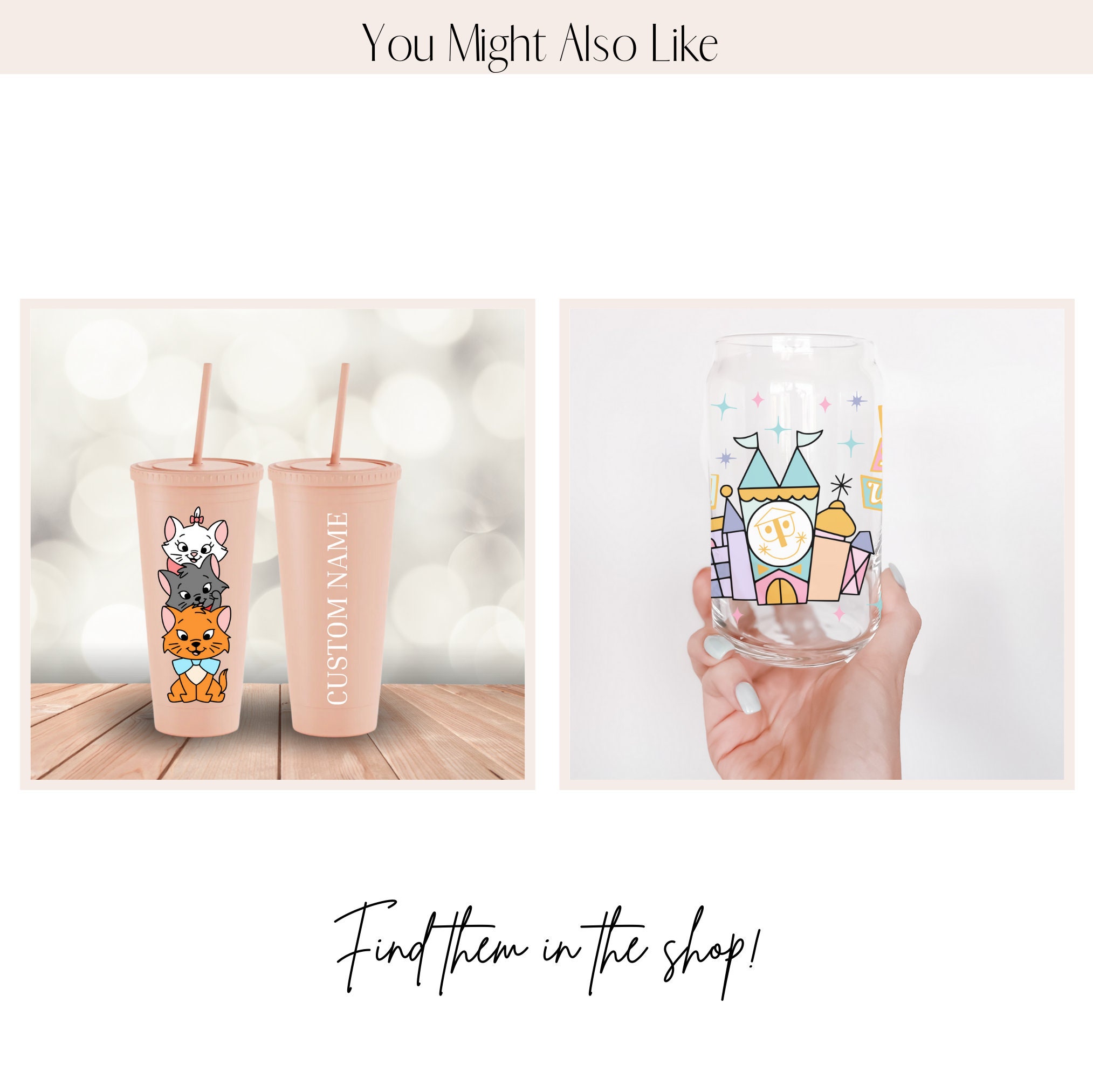 18oz MAMA Disney Frosted Glass Cup Disney Inspired Drinkware With Lid ...