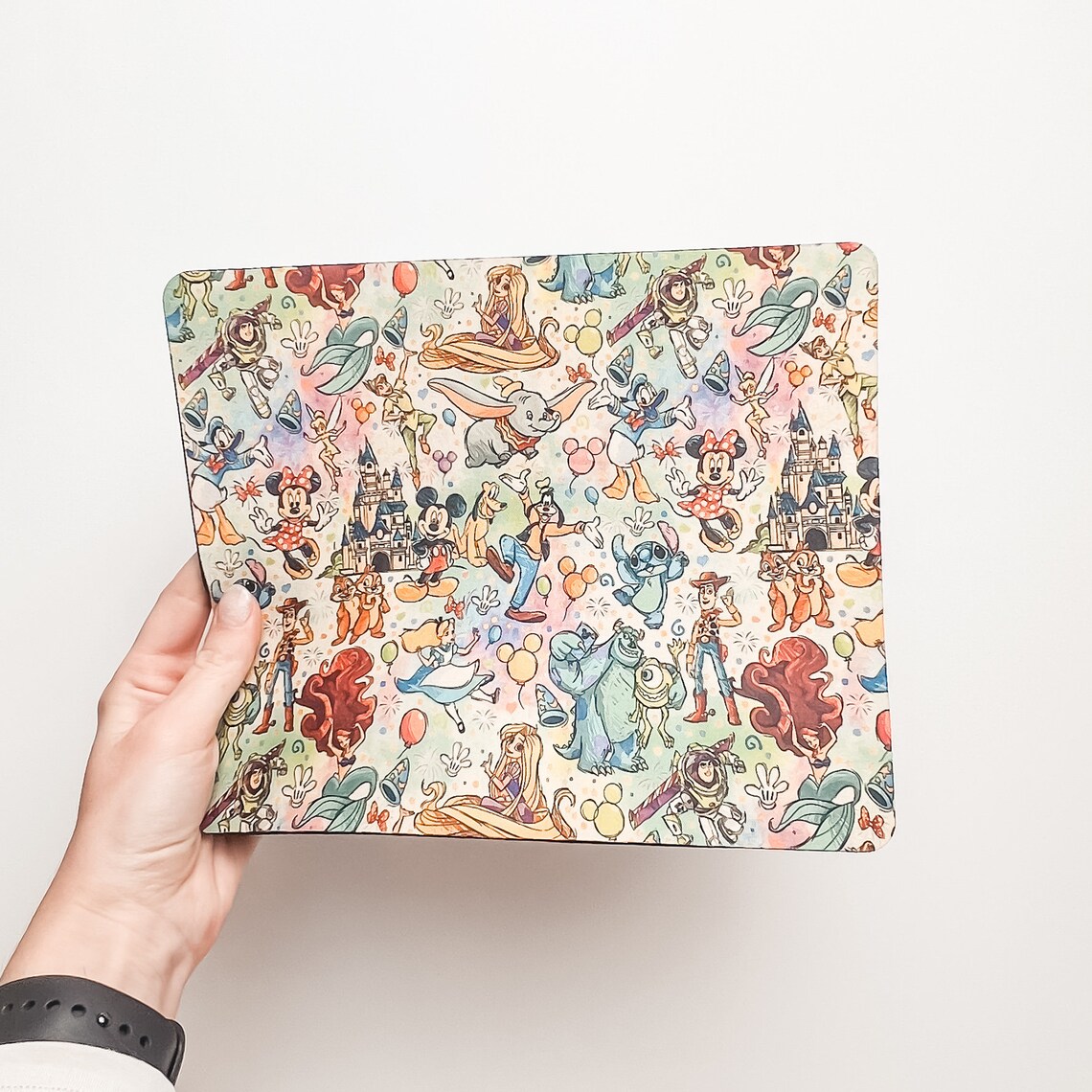 Colorful Disney Characters Mouse Pad With Sublimated Print - Etsy