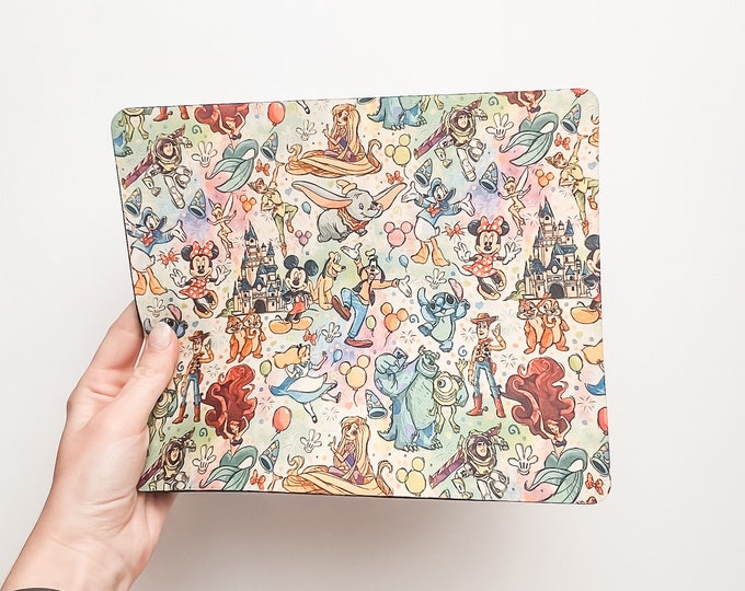 Colorful Disney Characters Mouse Pad With Sublimated Print - Etsy
