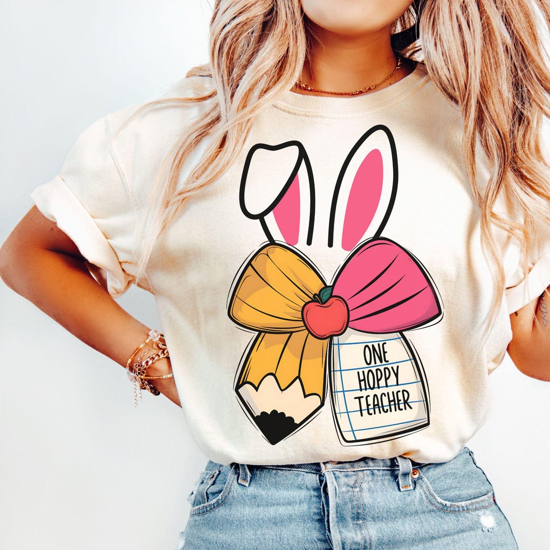 Hoppy Teacher SVG PNG, Teacher Shirt SVG, Gift for Teacher, Teacher ...