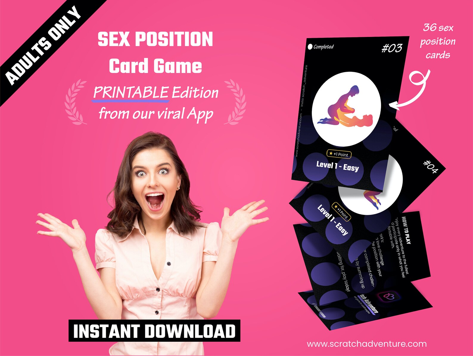 Printable Sex Positions Cards Sex Positions Kama Sutra Cards Couples