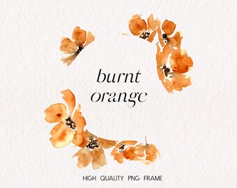 Orange Circle Frame - Etsy