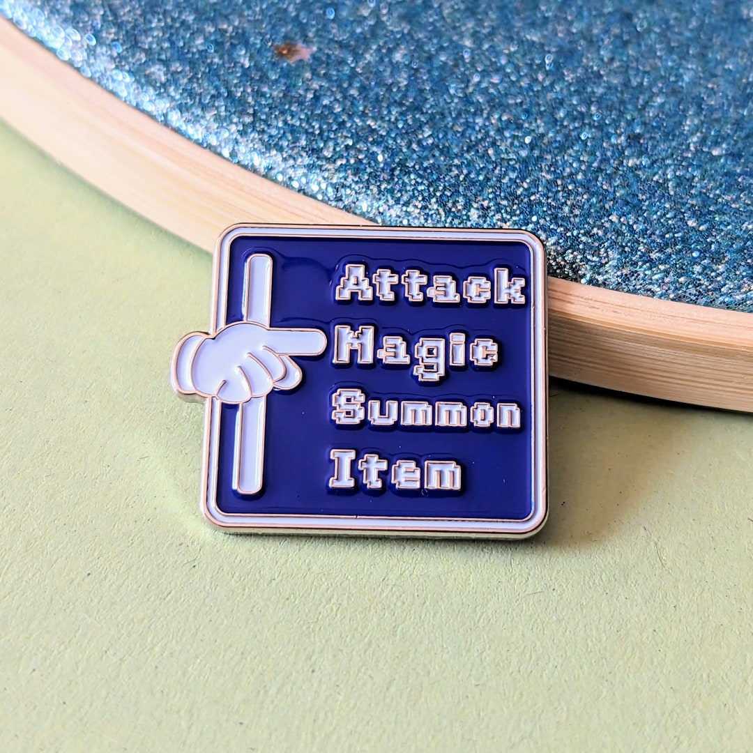 Classic Final Fantasy Battle Menu Enamel Pin Badge - Etsy