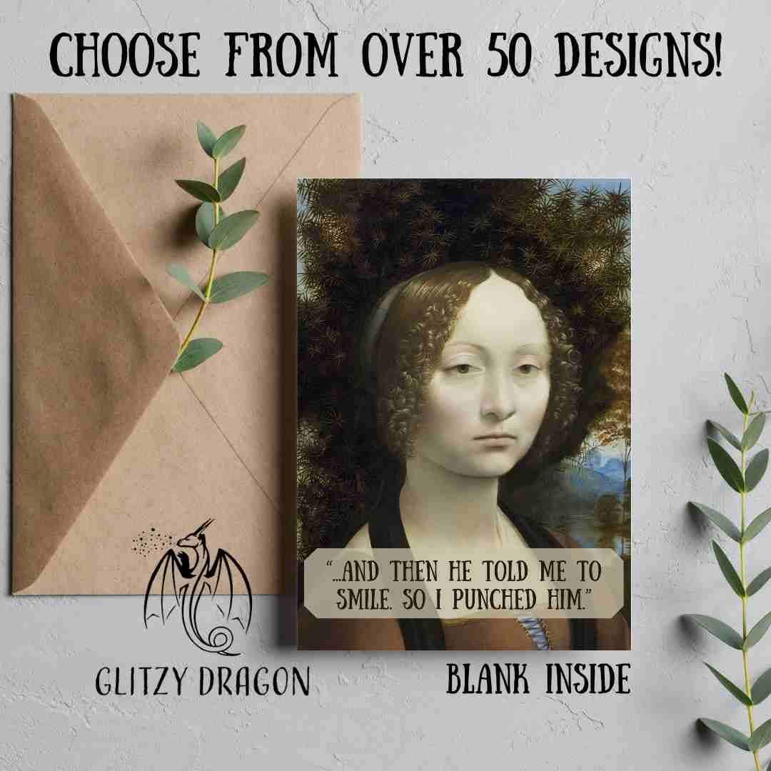 Classy Sassy Notecard Blank Greeting Card Snarky Humor Funny - Etsy