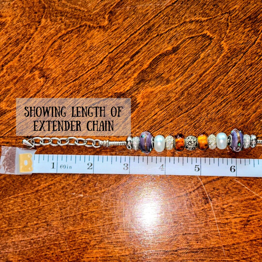 Lavender Ember Purple Amber Beautiful Enchanting Charm Bracelet ...