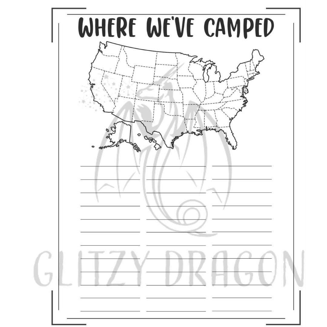 Printable Camping Binder Planner Camper Organizer - Etsy
